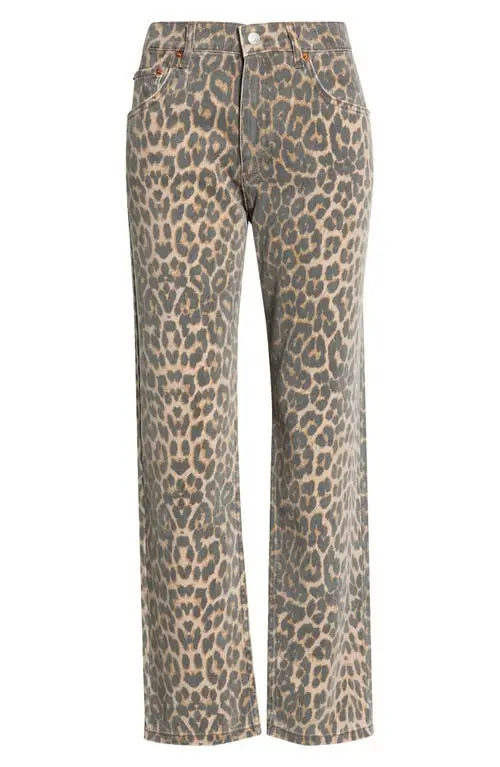 RE/DONE Blondie Mid Rise Crop Straight Leg Jeans