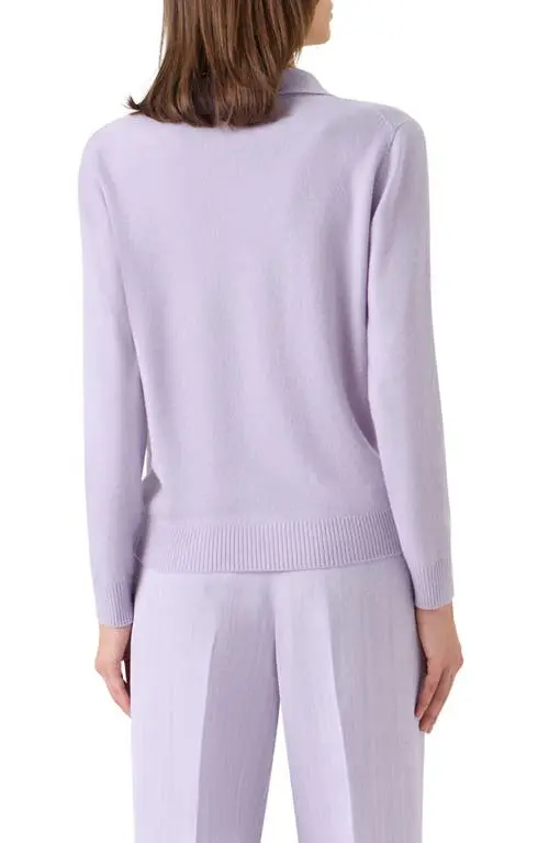 Akris Cashmere Polo Sweater