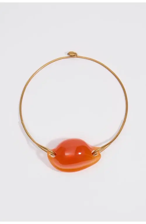 Bimba Y Lola Resin Seashell Choker Necklace