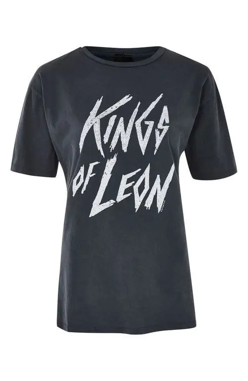 Topshop By And Finally Kings Of Leon Back Slash Tee