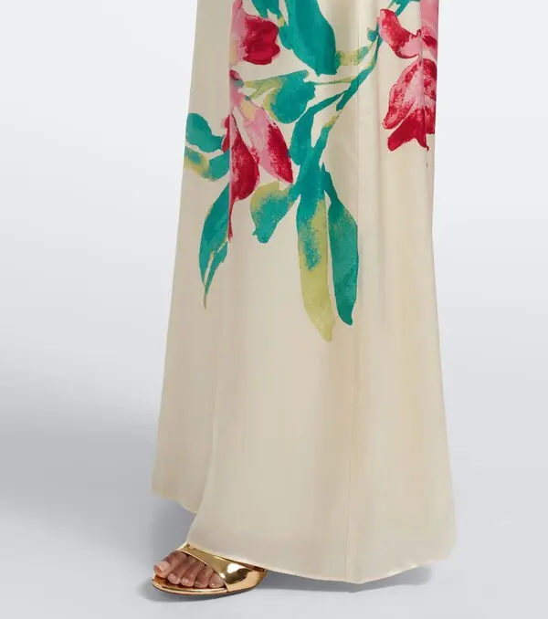 Rebecca Vallance Sunblush Floral Silk Maxi Dress