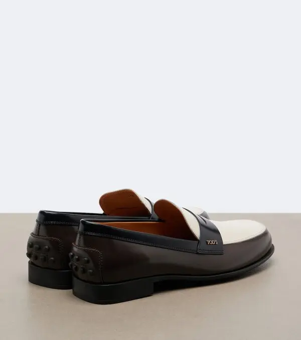 TOD'S Leather Penny Loafers