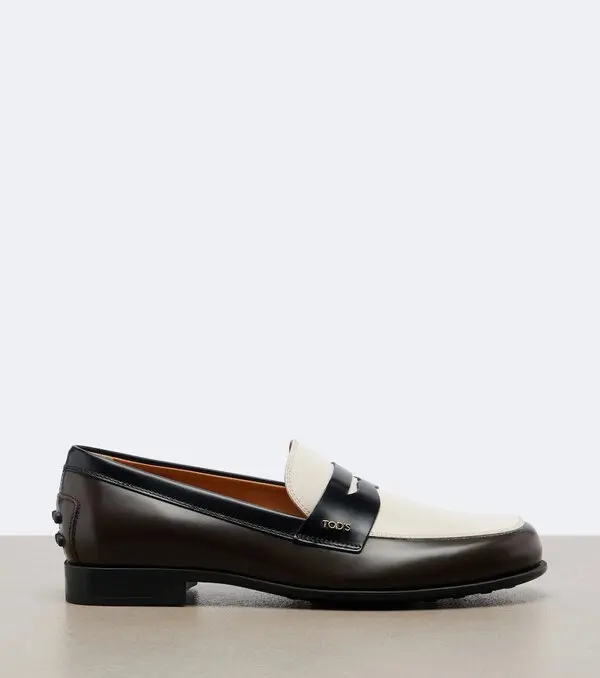 TOD'S Leather Penny Loafers