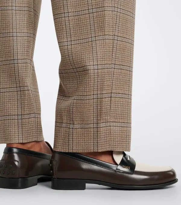 TOD'S Leather Penny Loafers