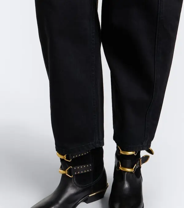 Isabel Marant Étoile Oriane Barrel-leg Jeans - Black