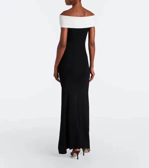 Roland Mouret Off-shoulder Gown