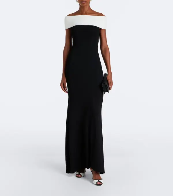 Roland Mouret Off-shoulder Gown