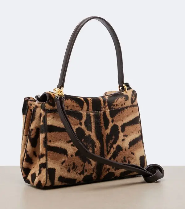 Balenciaga Rodeo Small Calf Hair Top-handle Bag - Beige