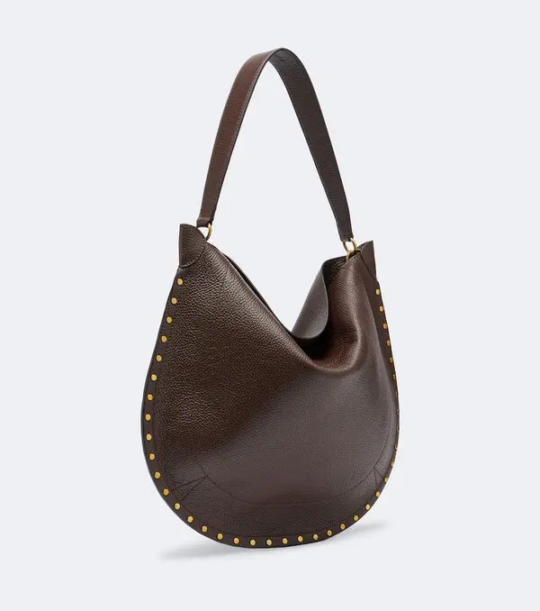 Isabel Marant Étoile Oskan Leather Shoulder Bag - Brown