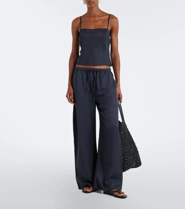 LESET Daniel Wide-leg Pants - Blue