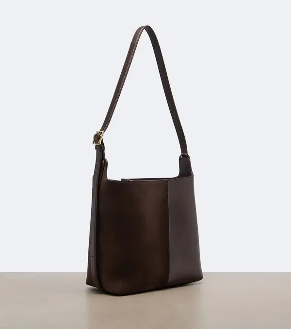 Loewe Bilbao Medium Leather Bucket Bag - Brown