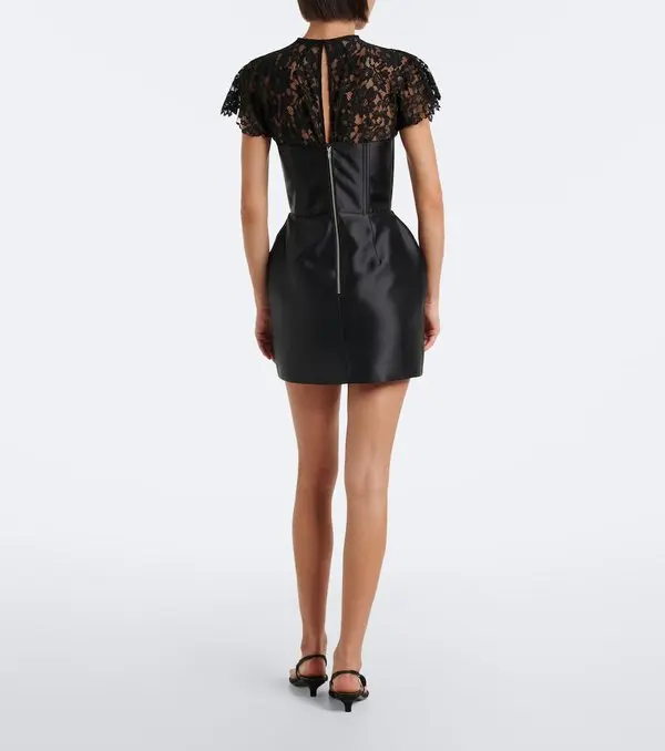 DE LA VALI Catalina Bustier Minidress - Black