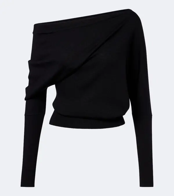 TOM FORD Off-shoulder Wool And Silk Sweater