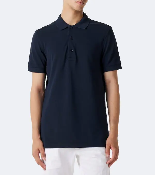 TOM FORD Pique Polo Shirt - Blue