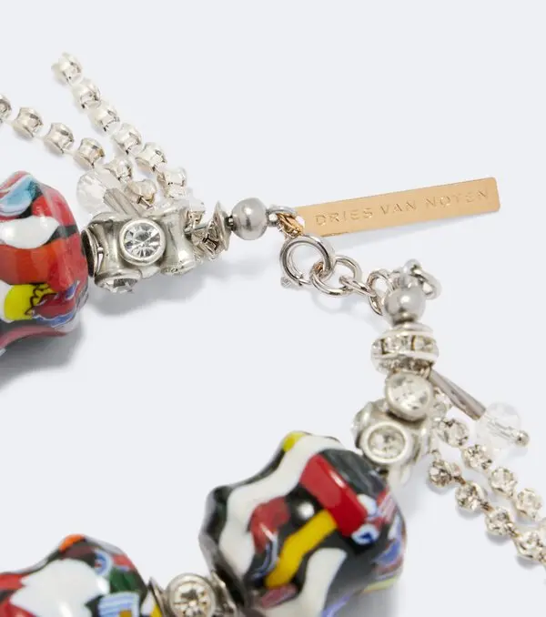 Dries Van Noten Embellished Glass Bead Bracelet