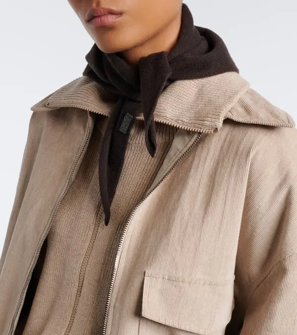 Brunello Cucinelli Monili Cashmere Scarf