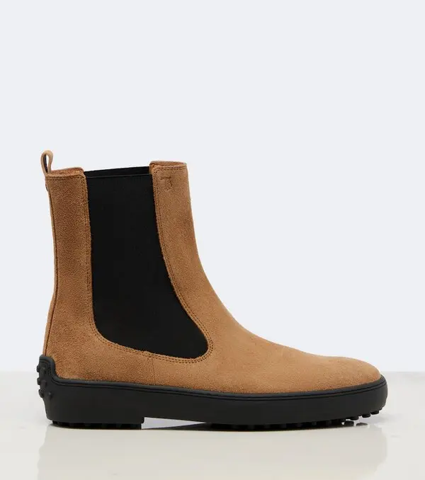 TOD'S Suede Chelsea Boots - Brown