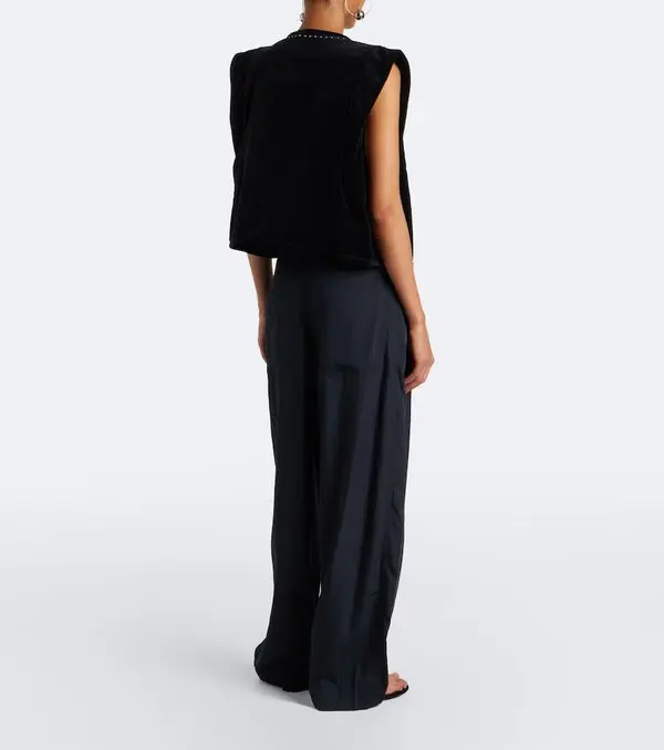 Isabel Marant Étoile Inaya Layered Wide-leg Pants