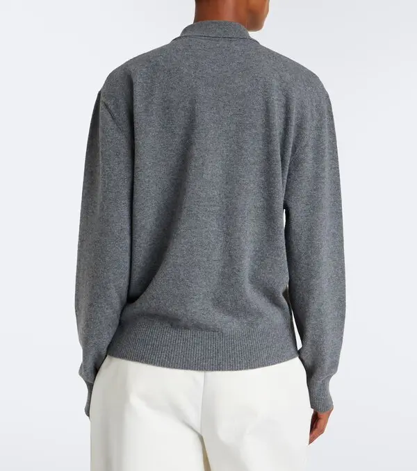 RÓHE Argyle Wool-blend Polo Sweater