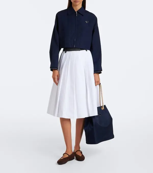 Prada Suede Mary Jane Flats With Buckle Fastening