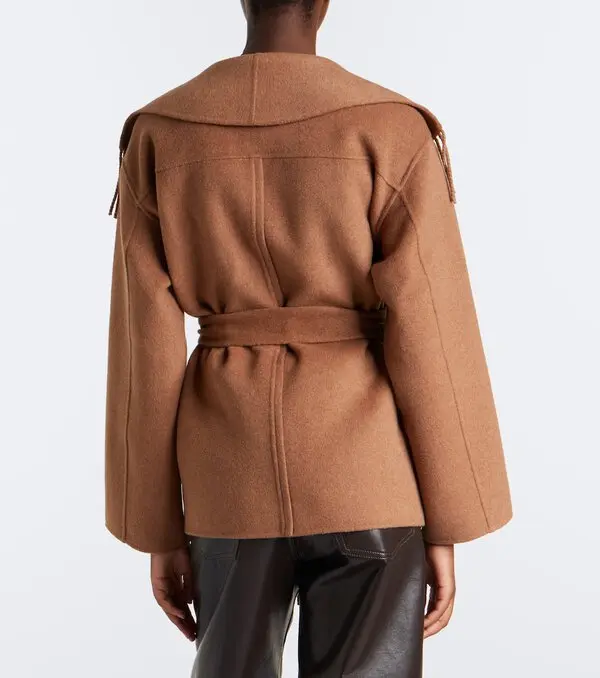 Simkhai Rowen Wool-blend Jacket With Fringe Detail