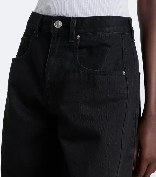 Isabel Marant Étoile Oriane Barrel-leg Jeans In Faded - Black