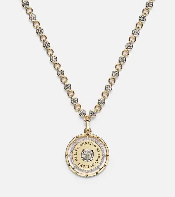 FOUNDRAE Lovestruck Commitment 18kt Pendant Necklace