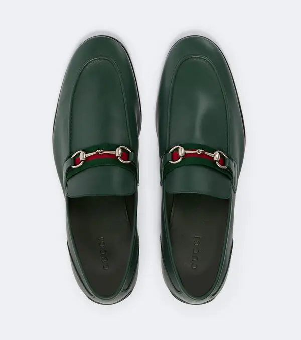 Gucci Como Horsebit Leather Loafers