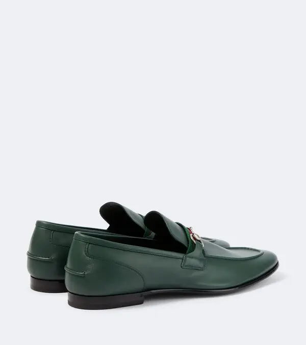 Gucci Como Horsebit Leather Loafers