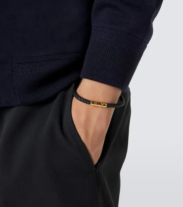 TOM FORD Braided Leather Bracelet