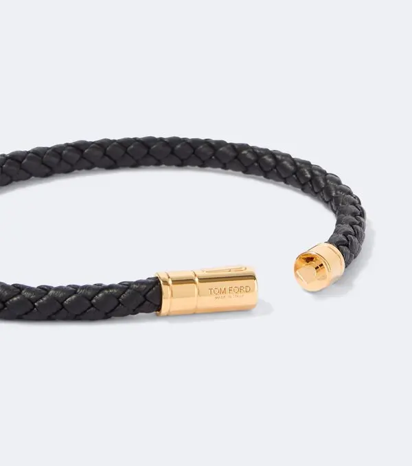 TOM FORD Braided Leather Bracelet
