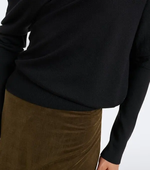 TOM FORD Off-shoulder Wool And Silk Sweater
