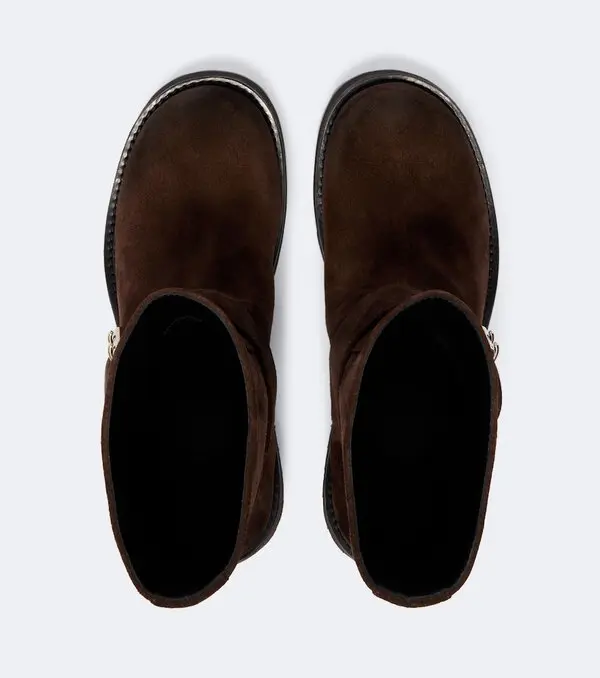 Balenciaga Suede Biker Boots