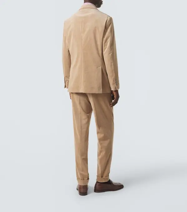 Brunello Cucinelli Cotton And Cashmere Corduroy Suit