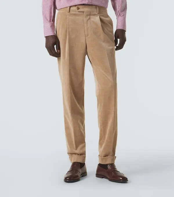 Brunello Cucinelli Cotton And Cashmere Corduroy Suit