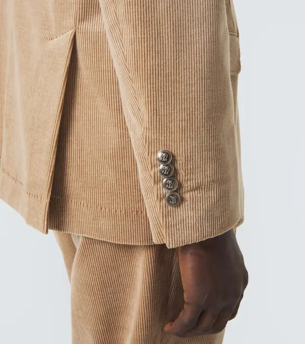 Brunello Cucinelli Cotton And Cashmere Corduroy Suit