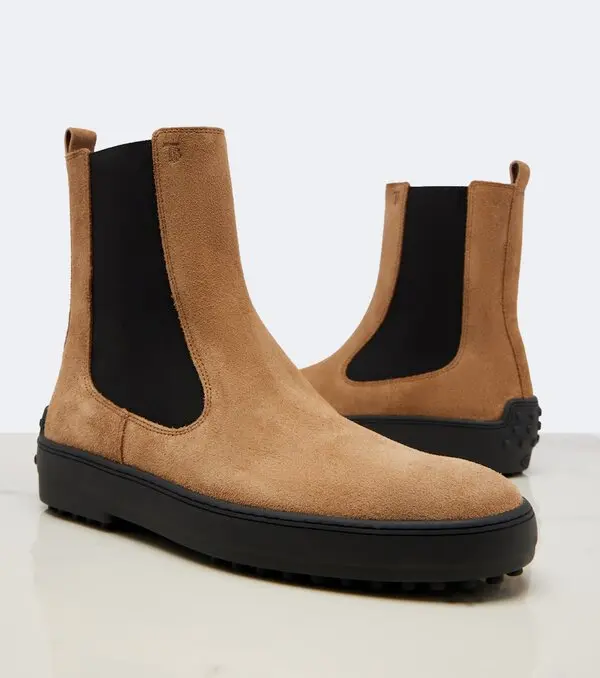 TOD'S Suede Chelsea Boots