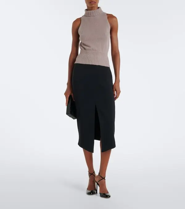 TOM FORD Cashmere And Silk-blend High-neck Vest