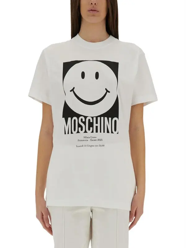 Moschino T-shirt With Graphic Print - White