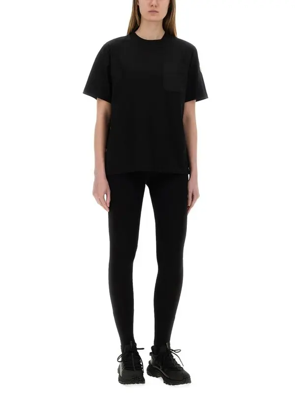 Moncler Cotton T-shirt With Side Buttons
