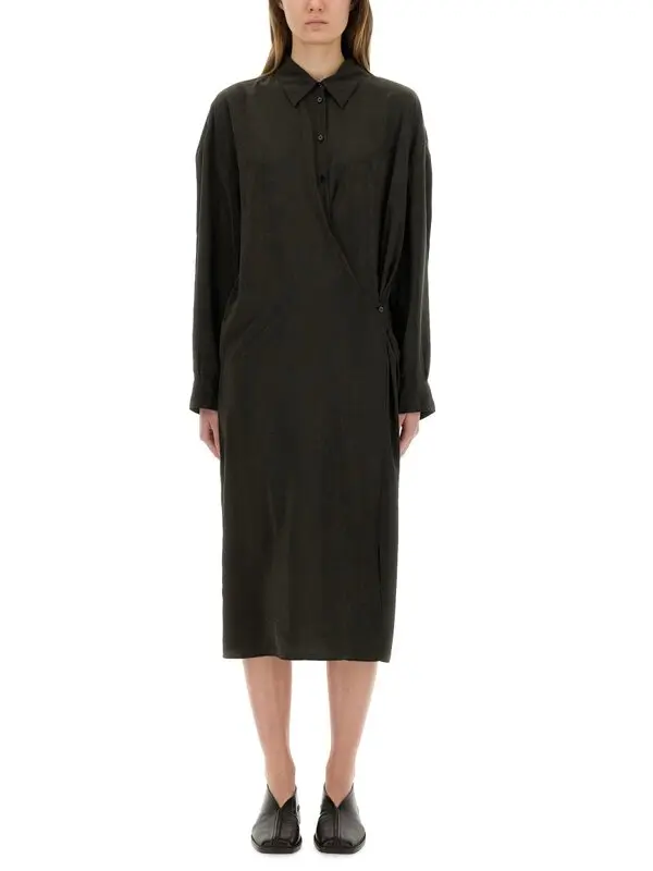 LEMAIRE Straight Collar Twisted Dress