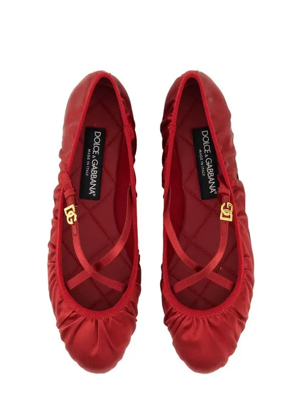 Dolce & Gabbana Satin Ballerina