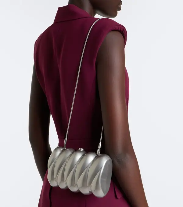 Simkhai Reya Clutch - Silver