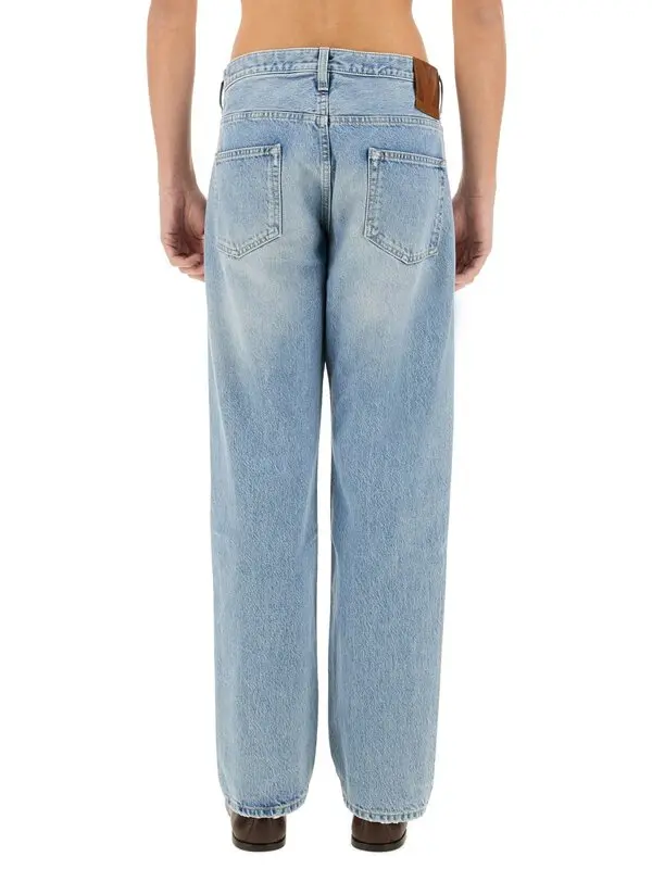 Valentino Garavani Regular Fit Cotton Denim Jeans - Blue