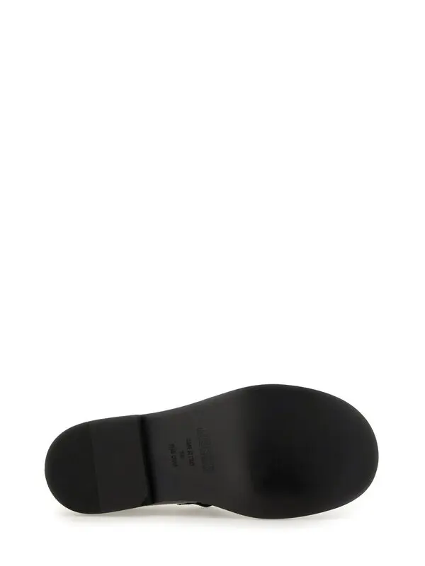 Moschino Mary Jane Flat Shoes - Black