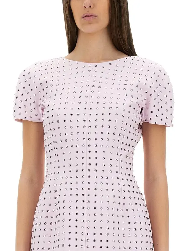 Sportmax Mini Dress With Rhinestones