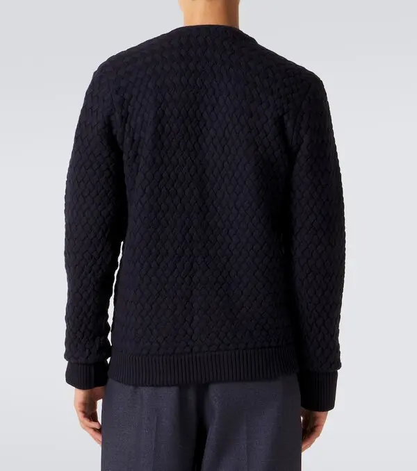 Bottega Veneta Intrecciato Wool Cardigan