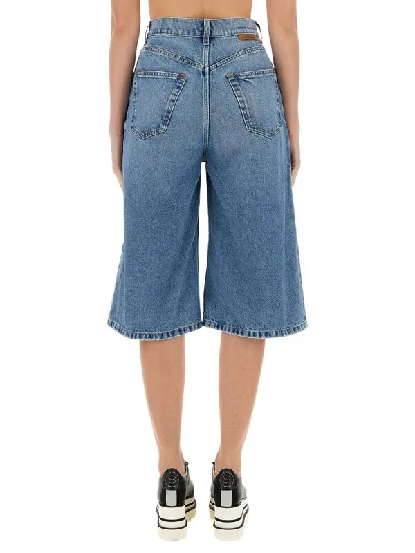 Stella McCartney Denim Bermuda Shorts - Blue