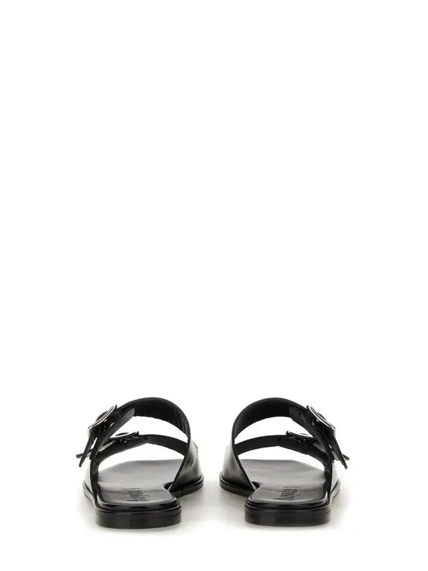 AeydĒ Tonya Buckled Calf Leather Sandals