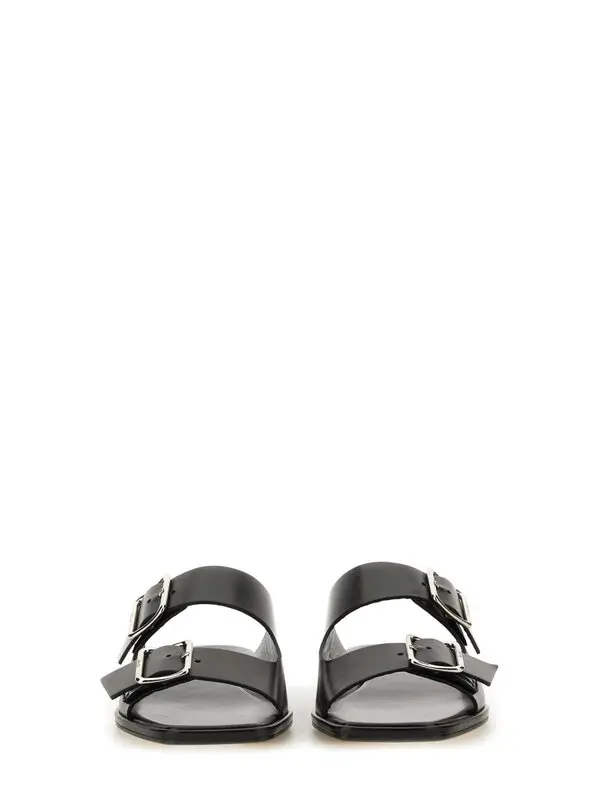 AeydĒ Tonya Buckled Calf Leather Sandals